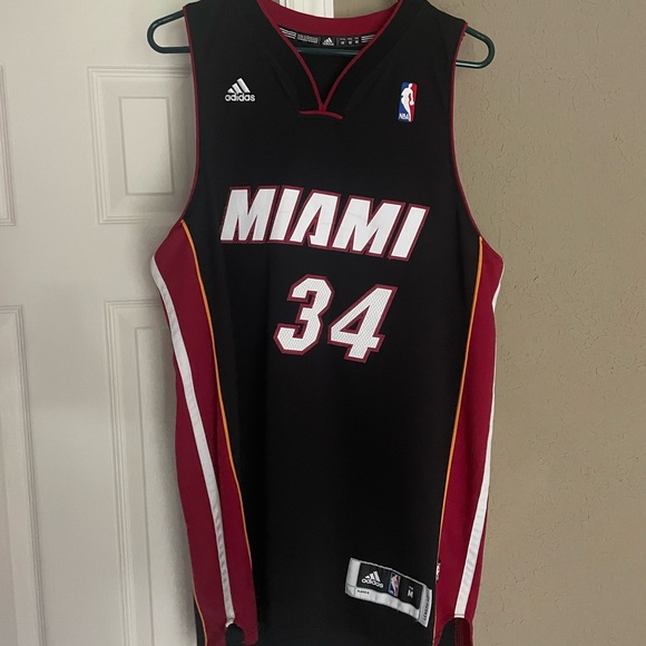 adidas | Shirts | Adidas Ray Allen Miami Basketball Jersey | Poshmark